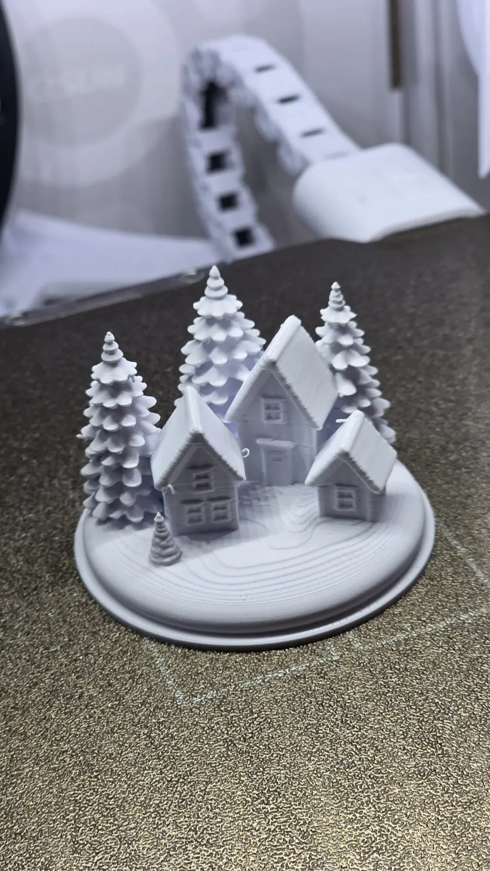 Winter miniature village - Free 3D Print Model - MakerWorld