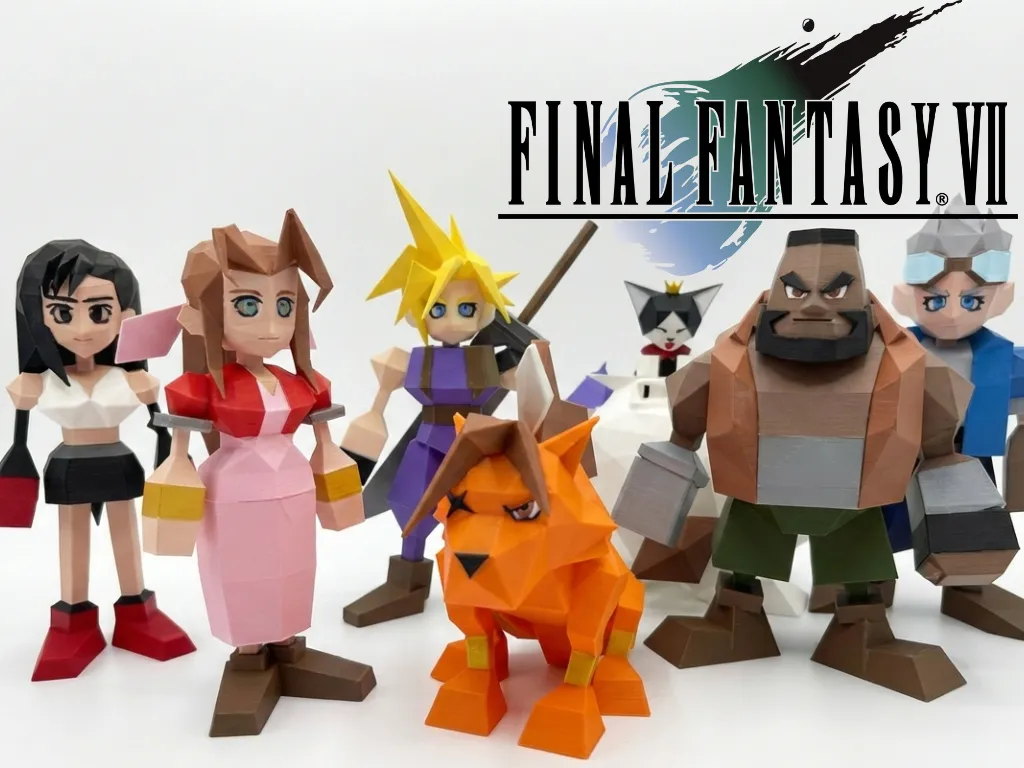 Final Fantasy VII - RED XIII - MULTIPART - FF7 - Free 3D Print Model ...