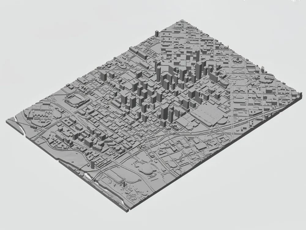 Denver Colorado 3D Miniature by jarvizar - MakerWorld