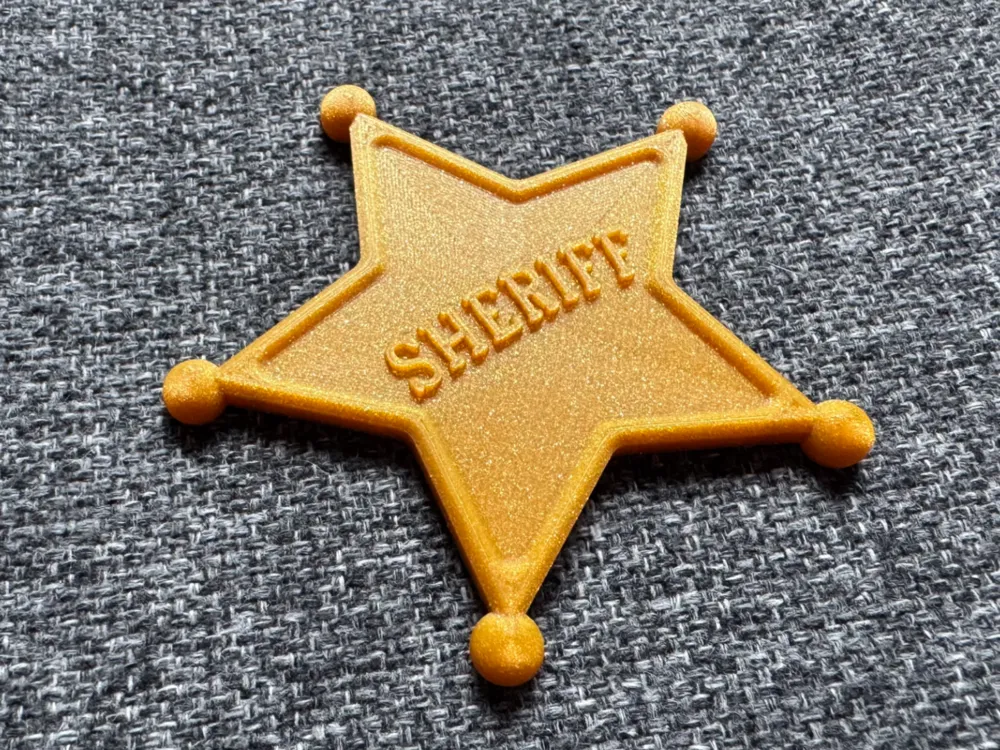 Woody Sheriff Badge – Toy Story Inspired 3D Print - Free 3D Print Model ...