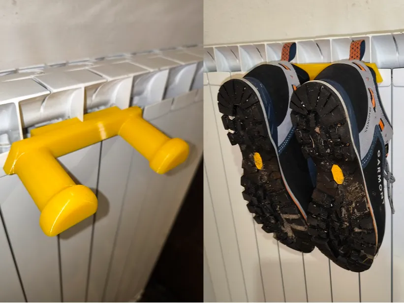 Shoe Drying Radiator Hanger by Eskimo3D - MakerWorld