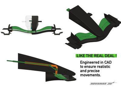 New 2026 F1 Front Wing with moving flaps-Scale 1/5 - Free 3D Print ...