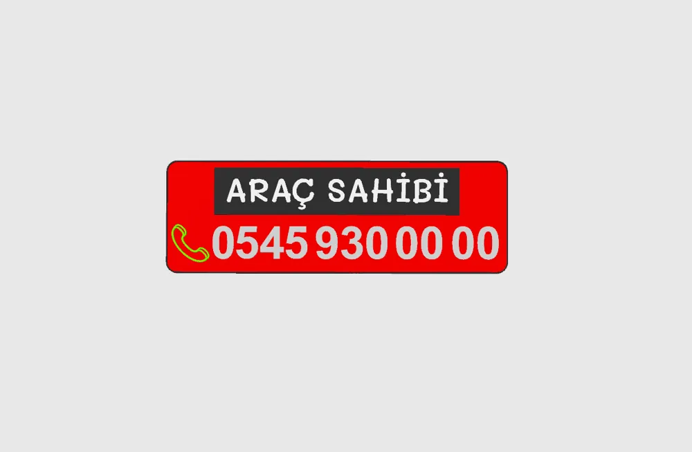 Customizable Vehicle Number Plate by emreakcay MakerWorld: Download ...