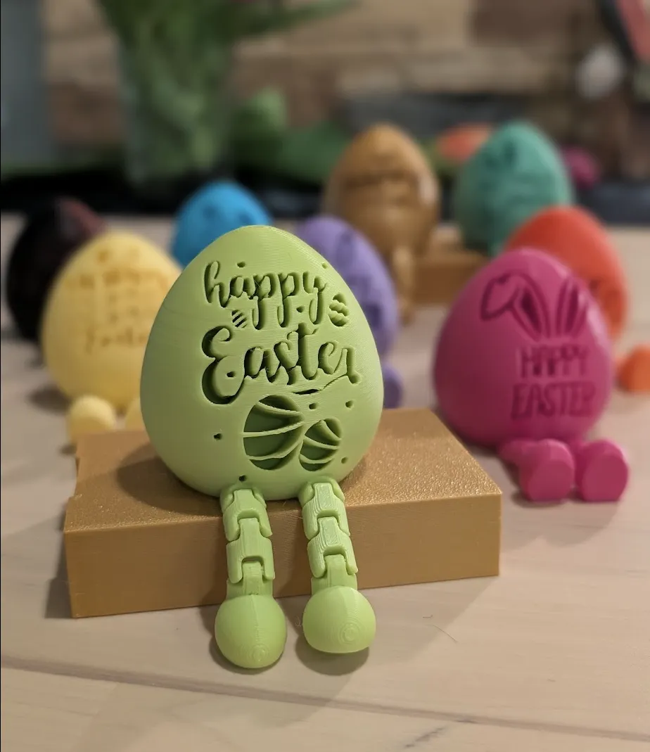 Happy Easter Articulated Eggs by KFPEnergia - MakerWorld