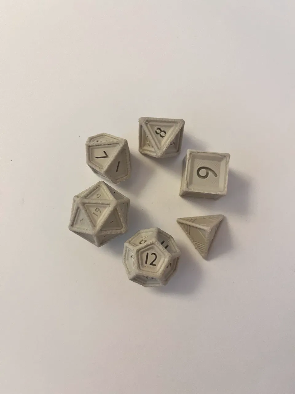 Sculpted Dice Set for D&D - Free 3D Print Model - MakerWorld