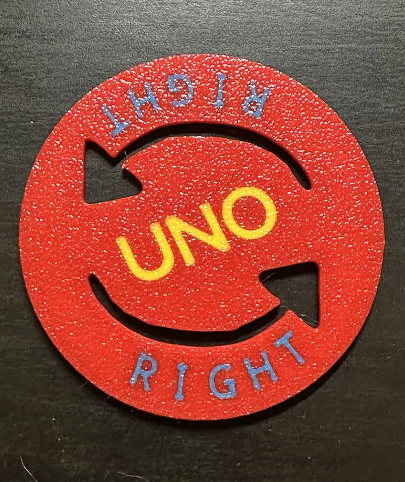 UNO Direction Token by iamnotwhoiam MakerWorld: Download Free 3D Models