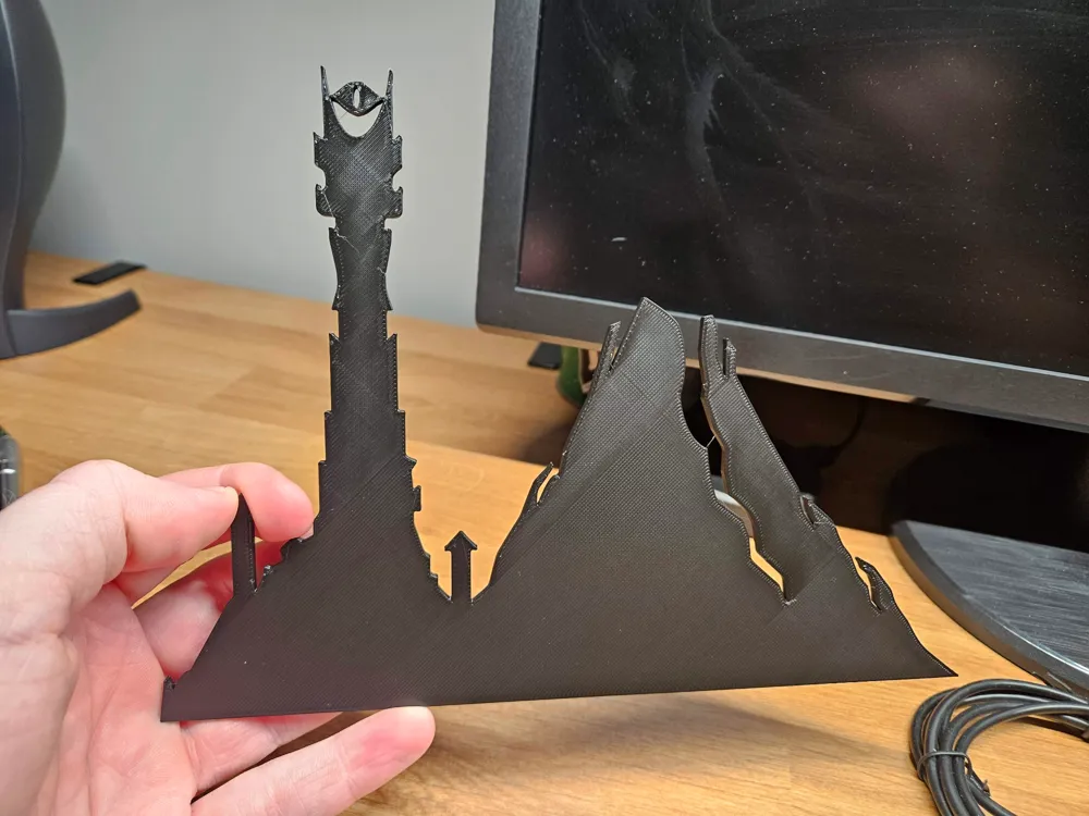 Mordor - 2d silhouette - Wall Art by JF-699 - MakerWorld