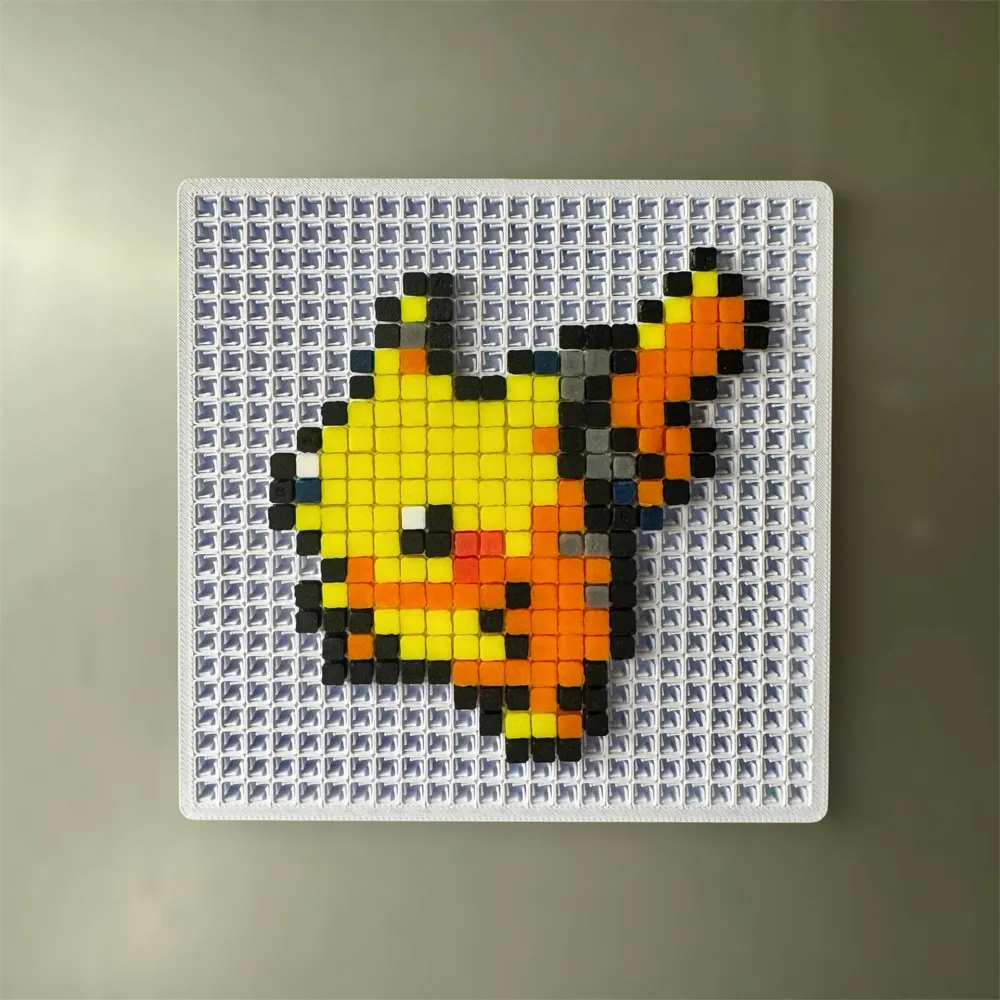 Pikachu Pixel art by SeiSei_Seitan MakerWorld: Download Free 3D Models