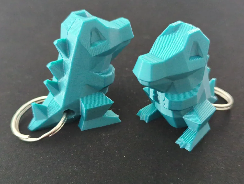 Low-Poly Totodile keychain Remixed by Z3Dartandtech - MakerWorld