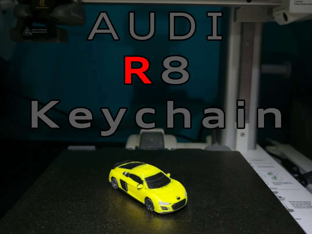 Audi R8 Keychain (PIP WW) - Free 3D Print Model - MakerWorld