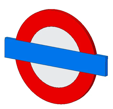 London Underground Roundel 1.25" Diameter by franklindroosevelt ...