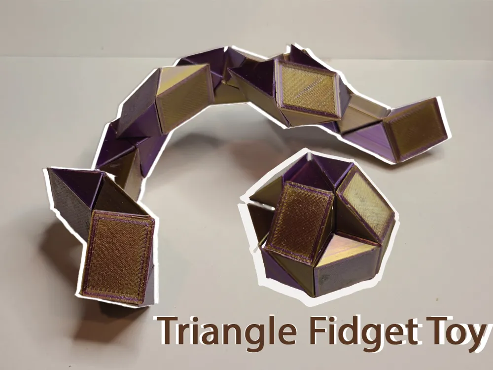 Triangle fidget toy by Orangejuicer MakerWorld: Download Free 3D Models