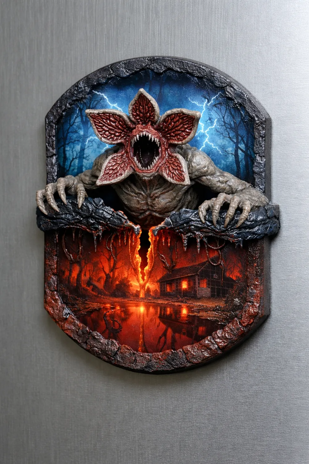 Stranger Things: Demogorgon Magnet & Desk Ornament - Free 3D Print ...