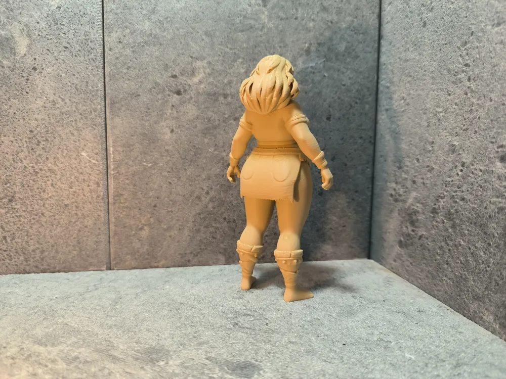 Anime Time Travel - Sexy Stone Age Woman - Free 3D Print Model - MakerWorld
