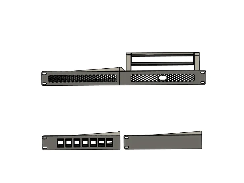 Unifi UCG-Fiber 19-inch Rack Mount - Free 3D Print Model - MakerWorld