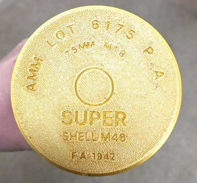 WWII Sherman M4 Tank Shell | Full-size, only 600g by Rexi Labs ...