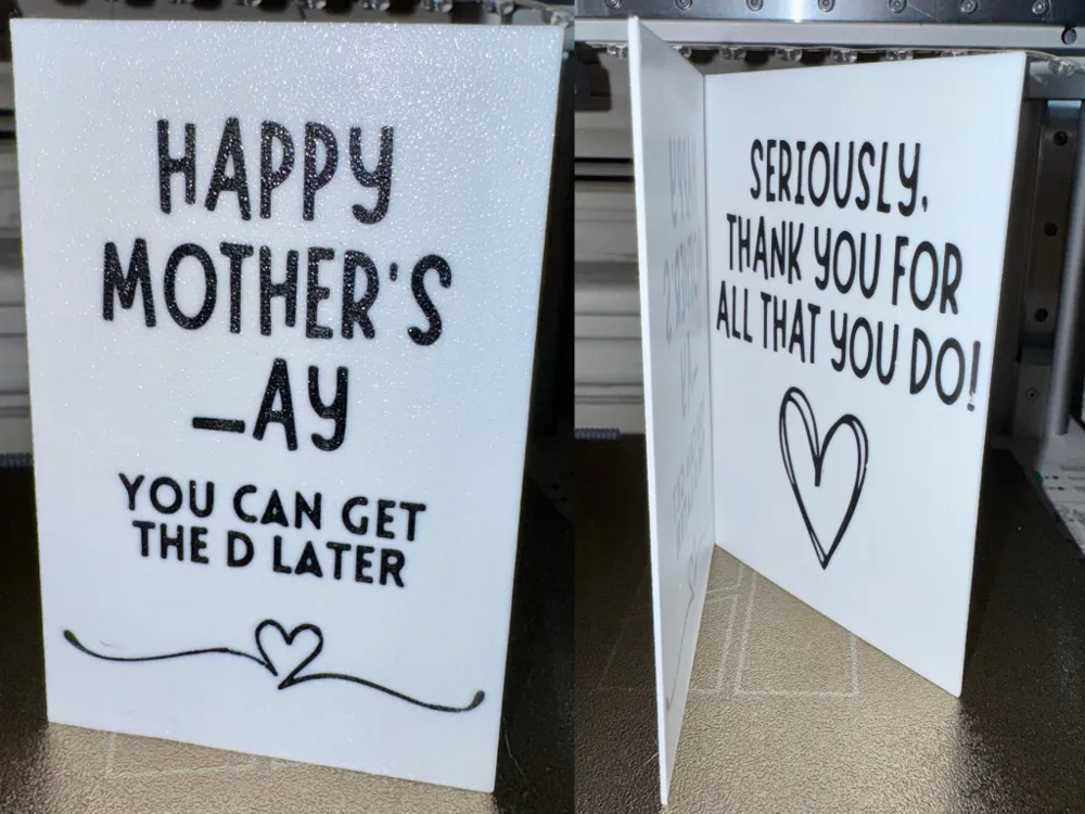 Foldable Mother's Day Cards - Free 3D Print Model - MakerWorld
