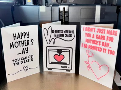 Foldable Mother's Day Cards - Free 3D Print Model - MakerWorld