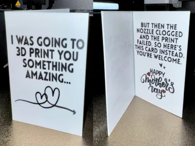 Foldable Mother's Day Cards - Free 3D Print Model - MakerWorld