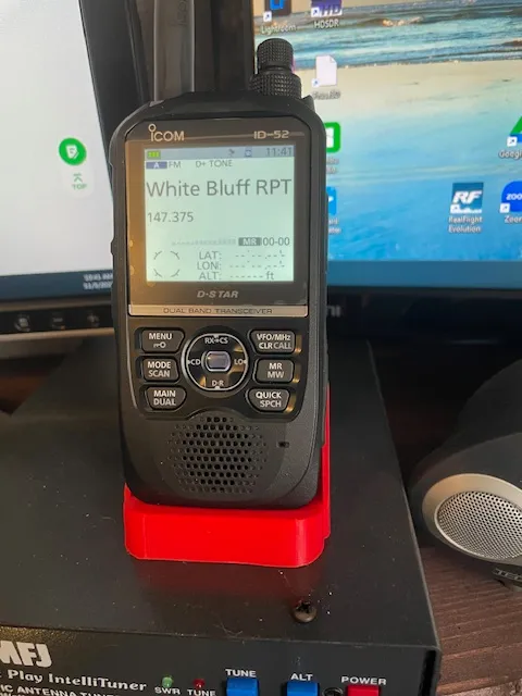 Icom ID 52 Desktop Stand by Plastic Pusher - MakerWorld