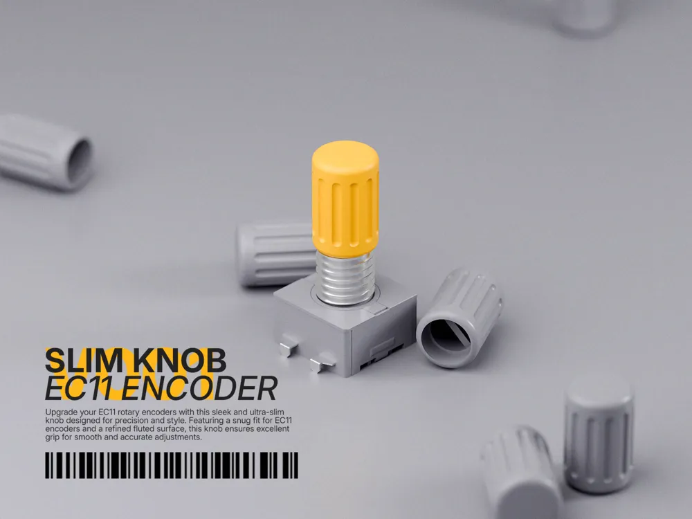 Ultra-Slim EC11 Rotary Encoder Knob - Free 3D Print Model - MakerWorld