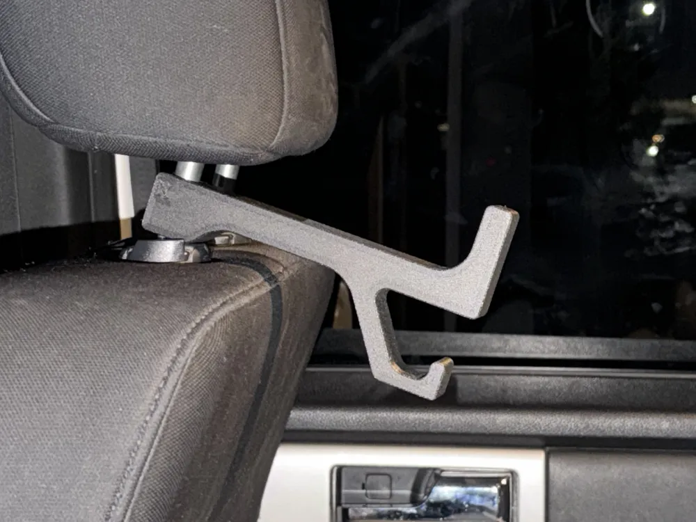 Improved Truck Headrest Hard Hat Vest Hanger - Free 3D Print Model ...