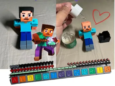 My World Minecraft Steve articulated figure toy Assembly requires ...