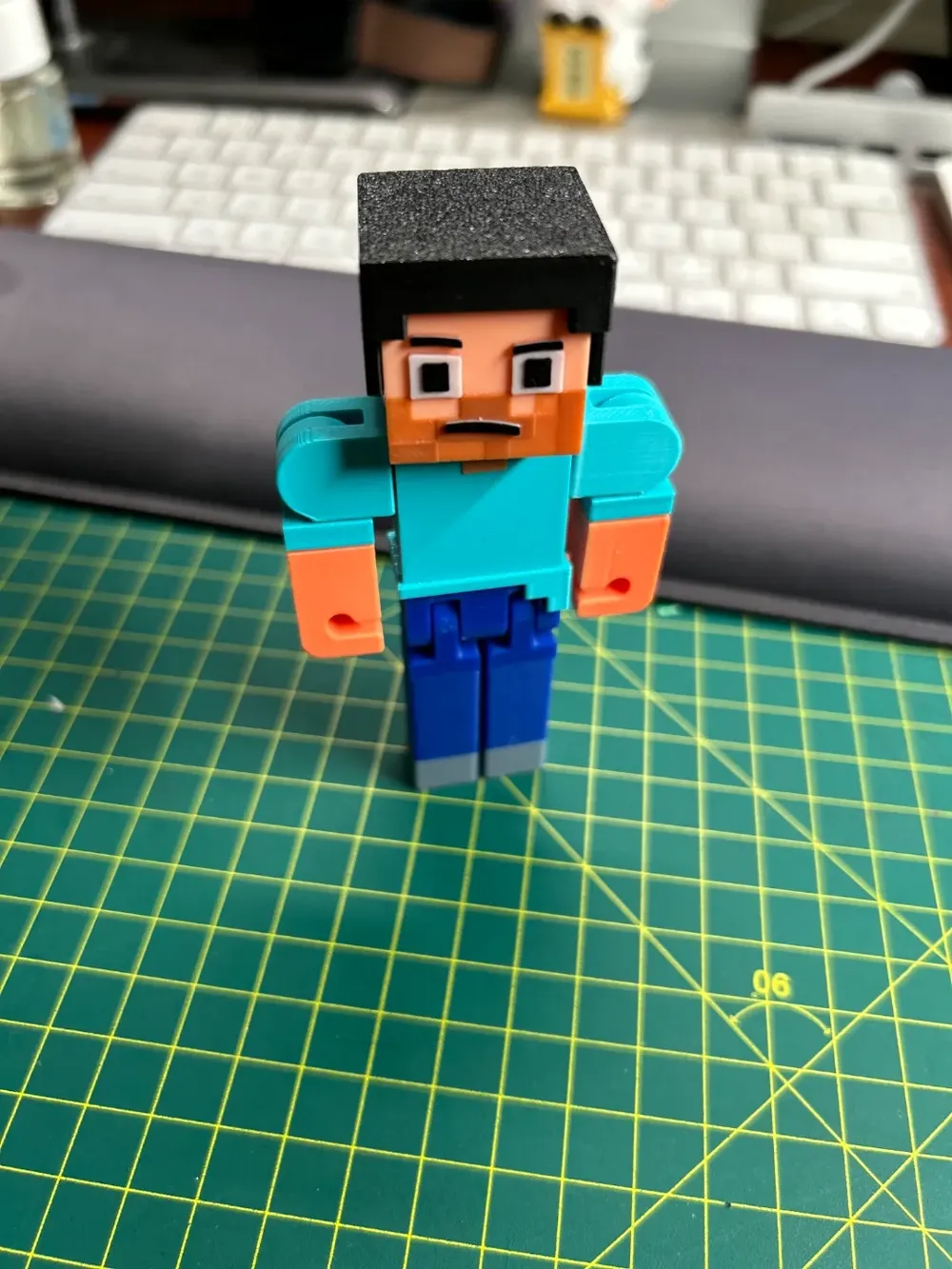 My World Minecraft Steve articulated figure toy Assembly requires ...