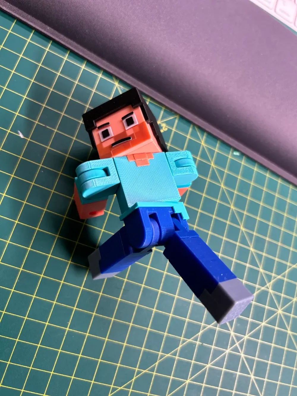 My World Minecraft Steve articulated figure toy Assembly requires ...