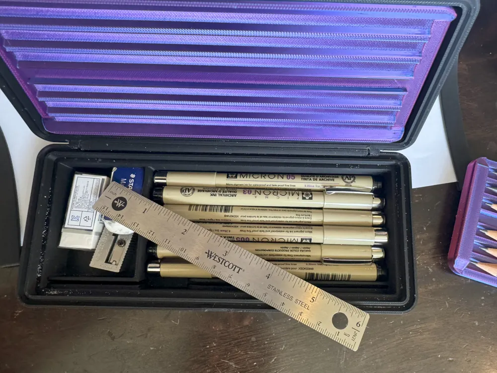 Rugged Artist Pencil Box Remixed by RedWizard MakerWorld: Download Free ...