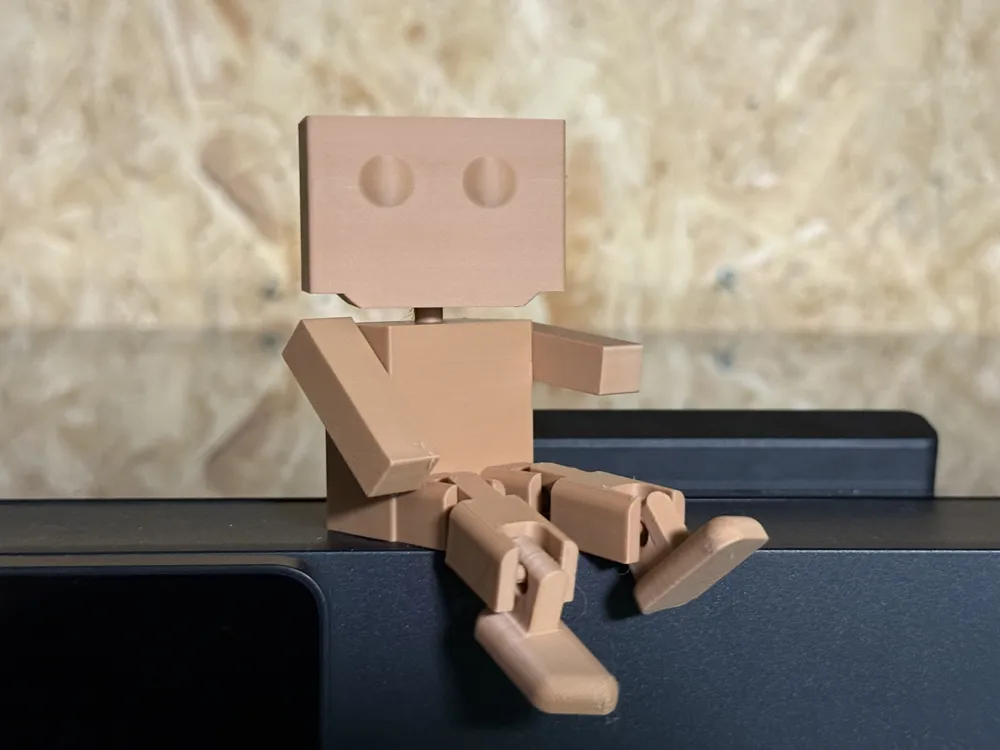 Funny figure in block style - Free 3D Print Model - MakerWorld