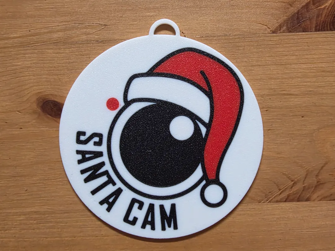 Santa Cam Christmas Bauble by Morganja MakerWorld: Download Free 3D Models