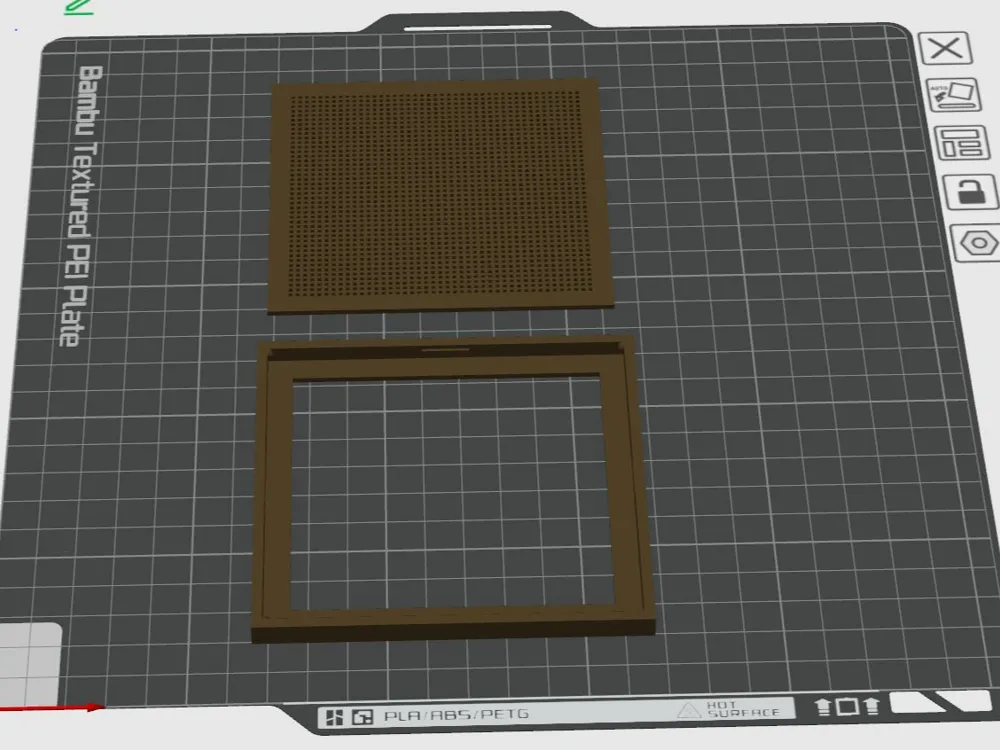 CROSS-STITCH EMBROIDERY MESH WITH FRAME by Nova - MakerWorld