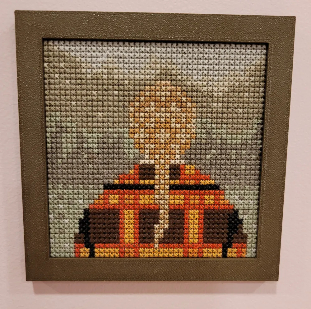 CROSS-STITCH EMBROIDERY MESH WITH FRAME by Nova MakerWorld: Download ...