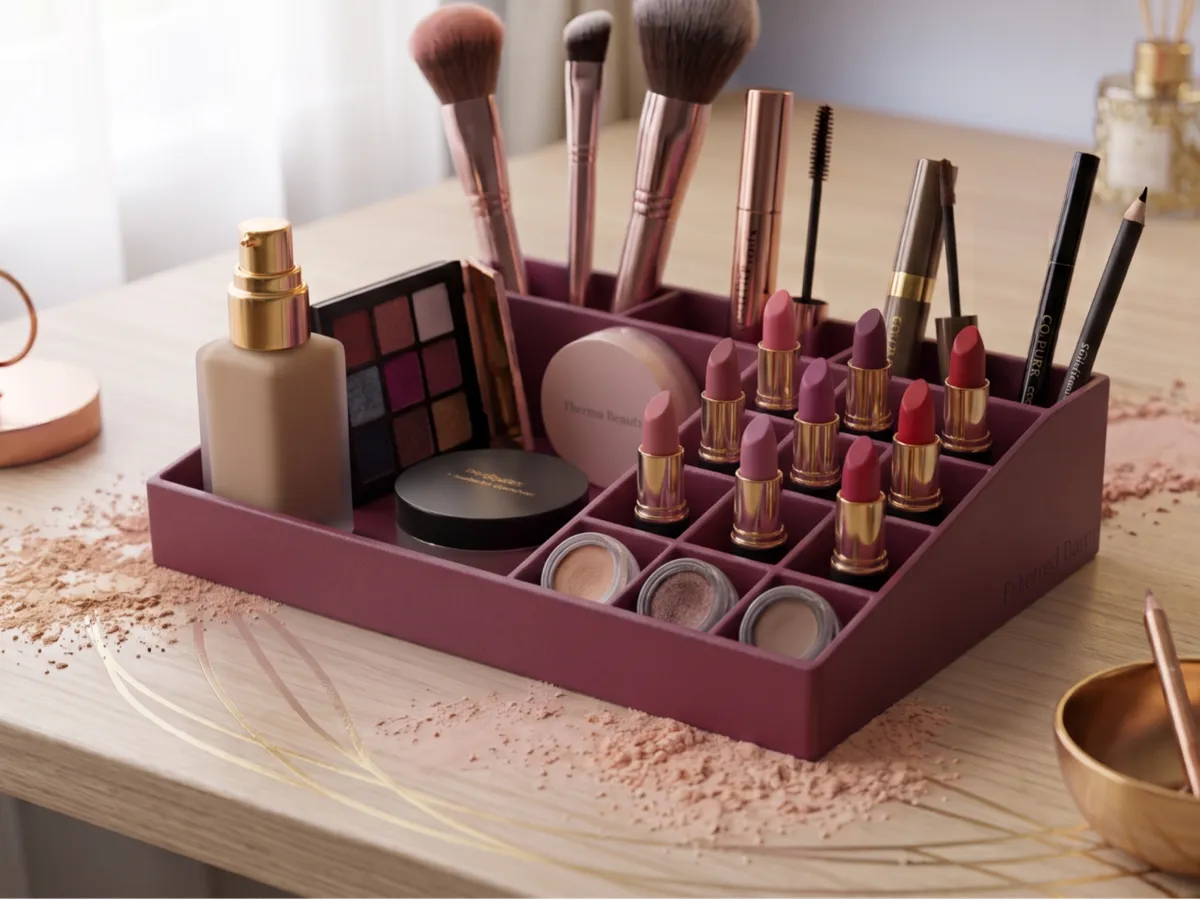 Cosmetic Makeup Organizer Tray - Free 3D Print Model - MakerWorld