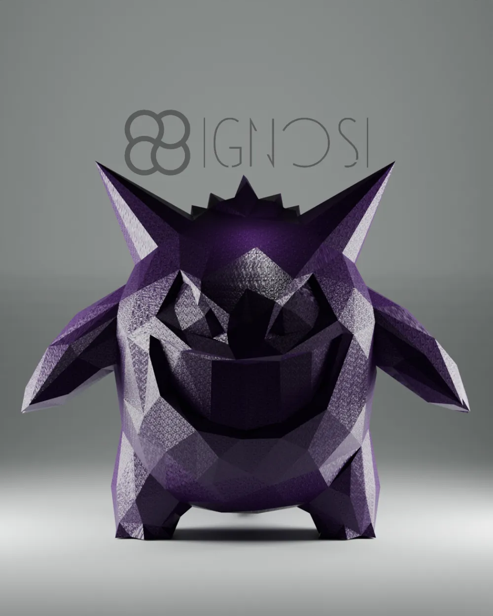 (#94) Gengar Low Poly by Ignosi MakerWorld: Download Free 3D Models