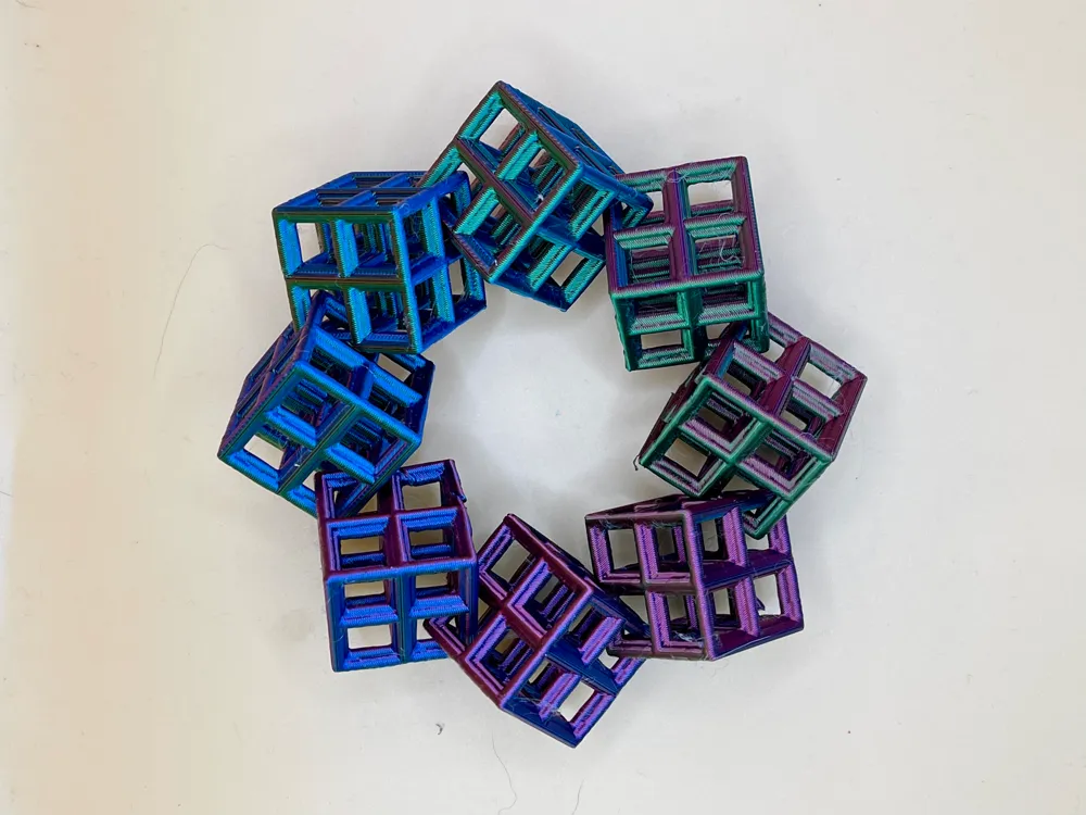 Doubled cube loop by Purple Pterodactyl - MakerWorld