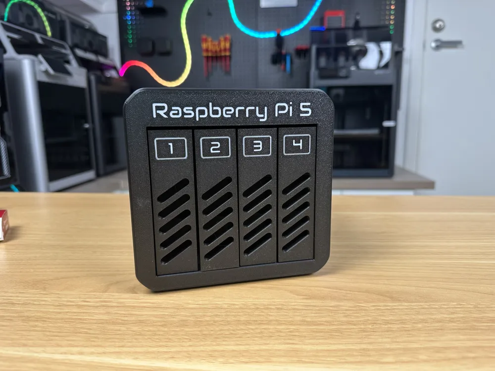 Raspberry Pi 5 Based 4-Bay NAS by mklements MakerWorld: Download Free ...