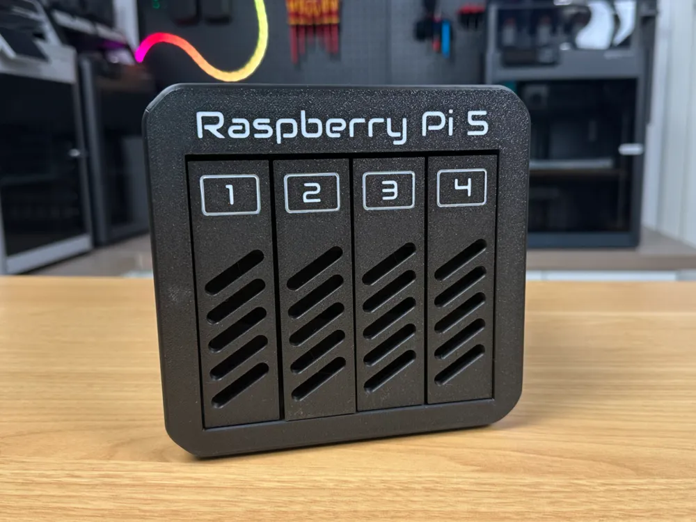 Raspberry Pi 5 Based 4-Bay NAS by mklements MakerWorld: Download Free ...