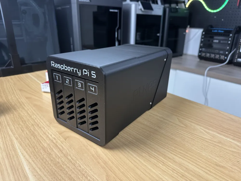 Raspberry Pi 5 Based 4-Bay NAS by mklements MakerWorld: Download Free ...