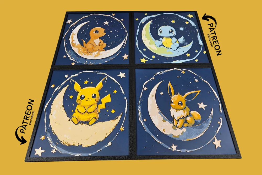 Charmander Moon (Pokemon Hueforge) by BusyKikiBee - MakerWorld