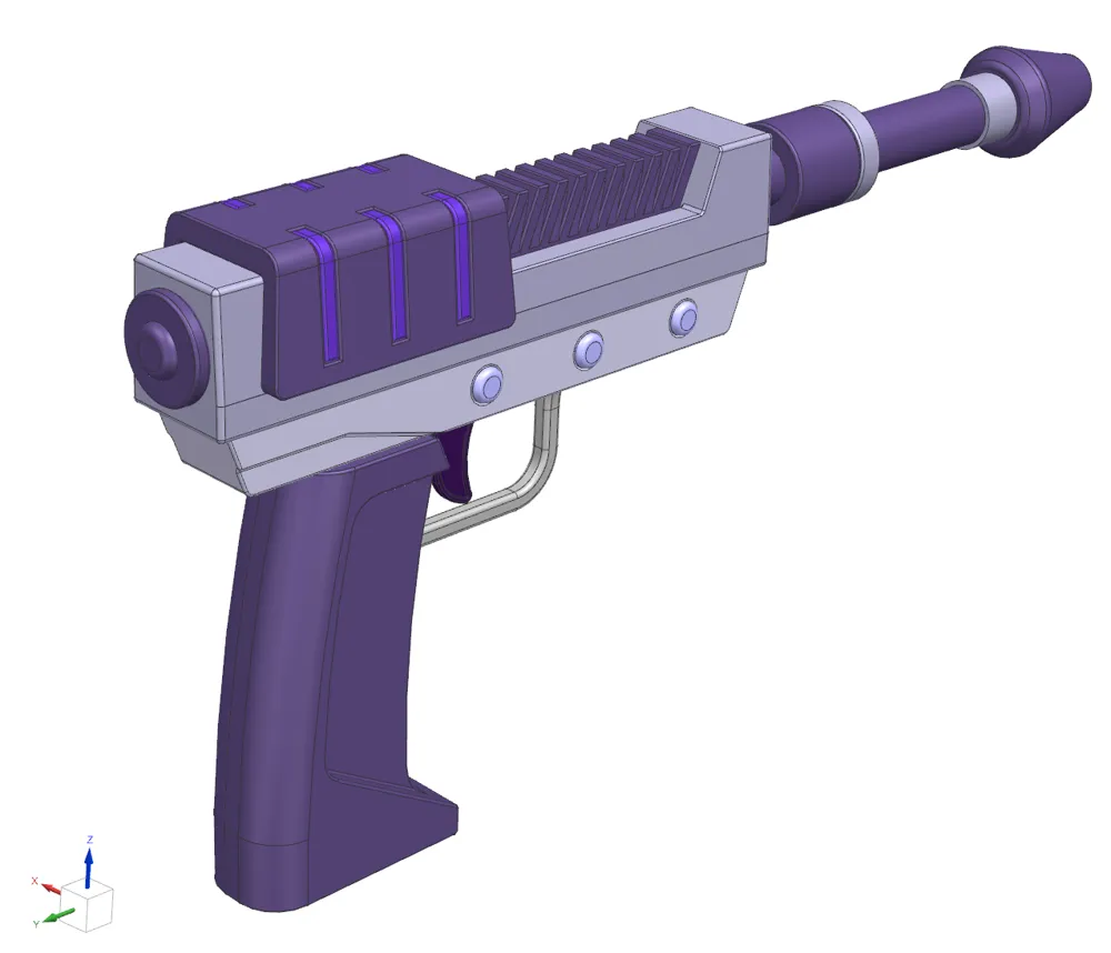 Rick's Plasma Pistol - Free 3D Print Model - MakerWorld