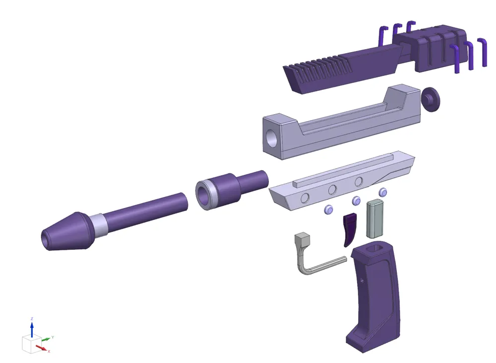 Rick's Plasma Pistol - Free 3D Print Model - MakerWorld