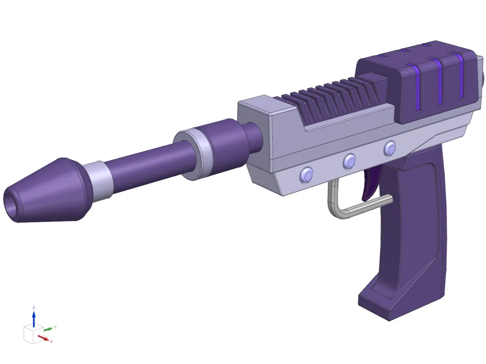 Rick's Plasma Pistol - Free 3D Print Model - MakerWorld
