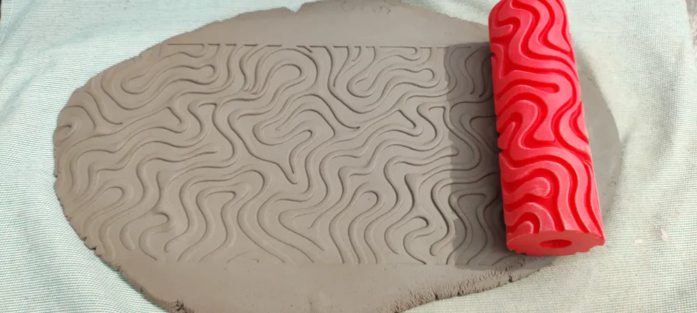 Texture Roller - Swirls - Free 3D Print Model - MakerWorld