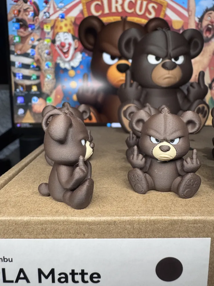 Mini Keychain - Grumpy Bear - Free 3D Print Model - MakerWorld