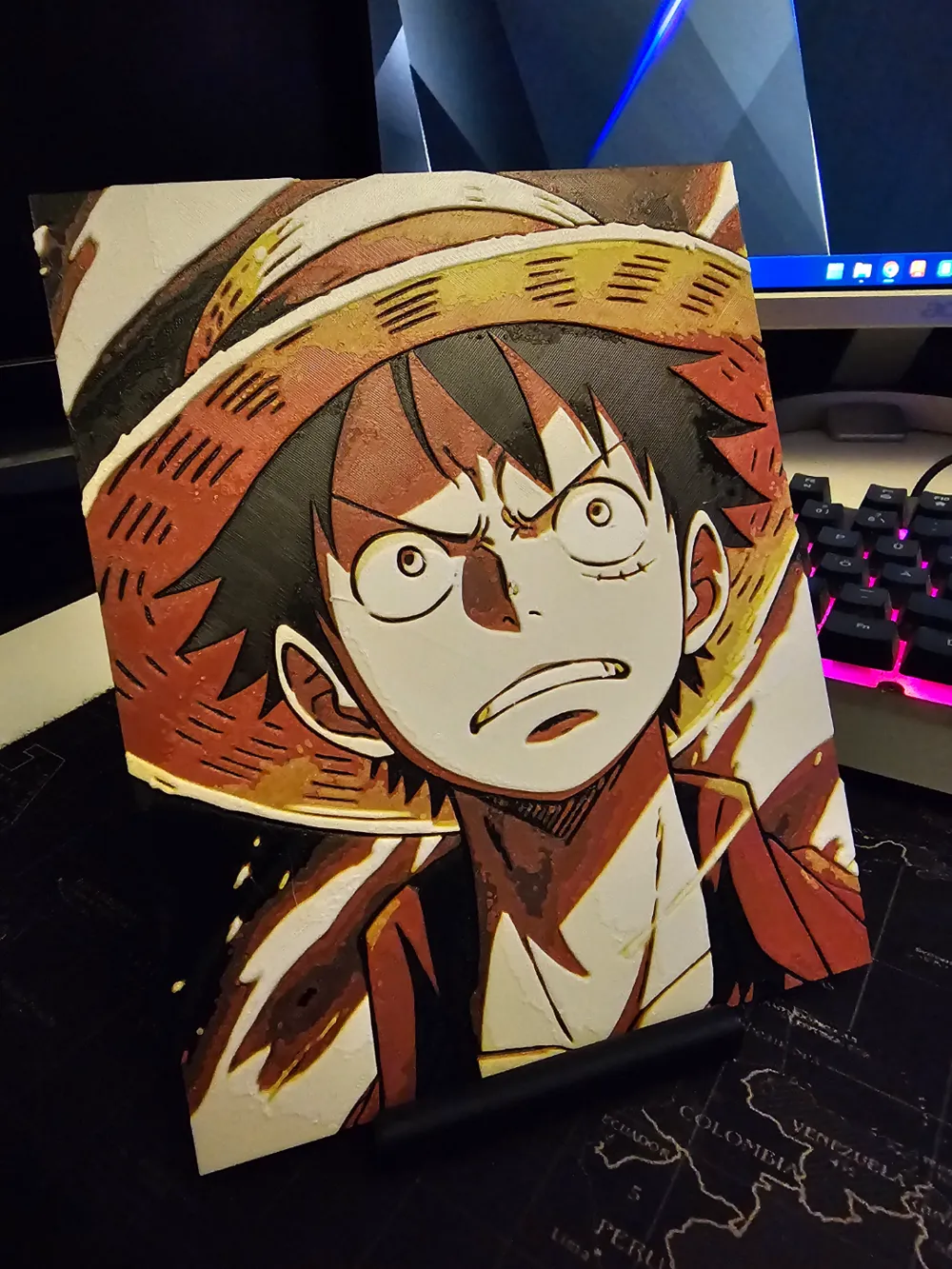 Monkey D Luffy - HueForge by Think3D - MakerWorld