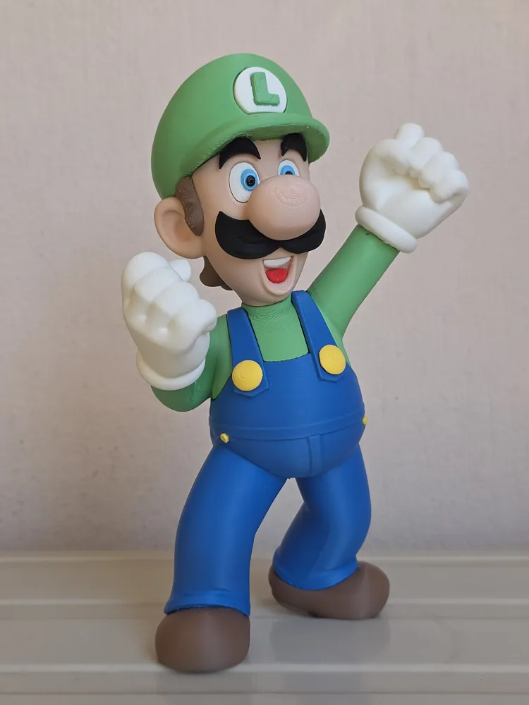 Luigi - Super Mario / NO AMS - Modelo de impresión 3D gratuito - MakerWorld