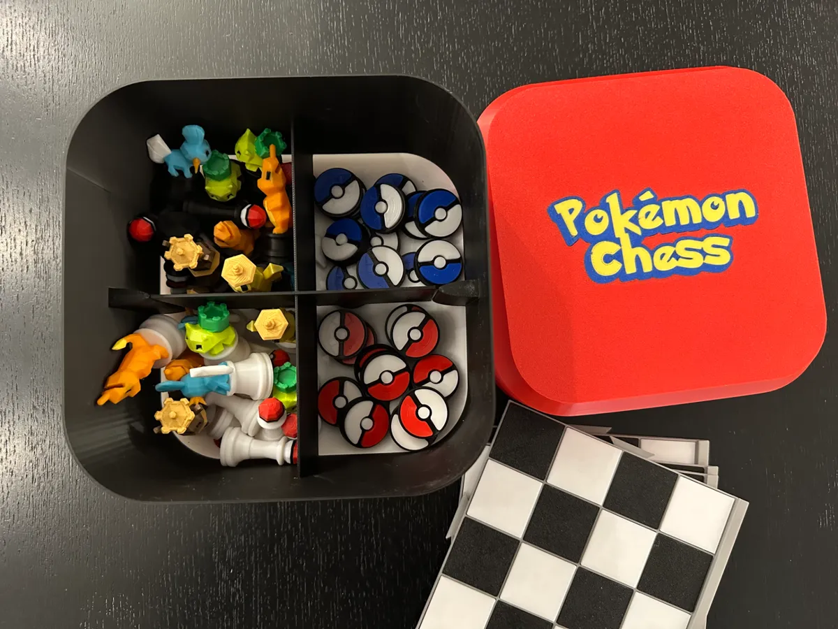 Pokemon Chess Box - Free 3D Print Model - MakerWorld