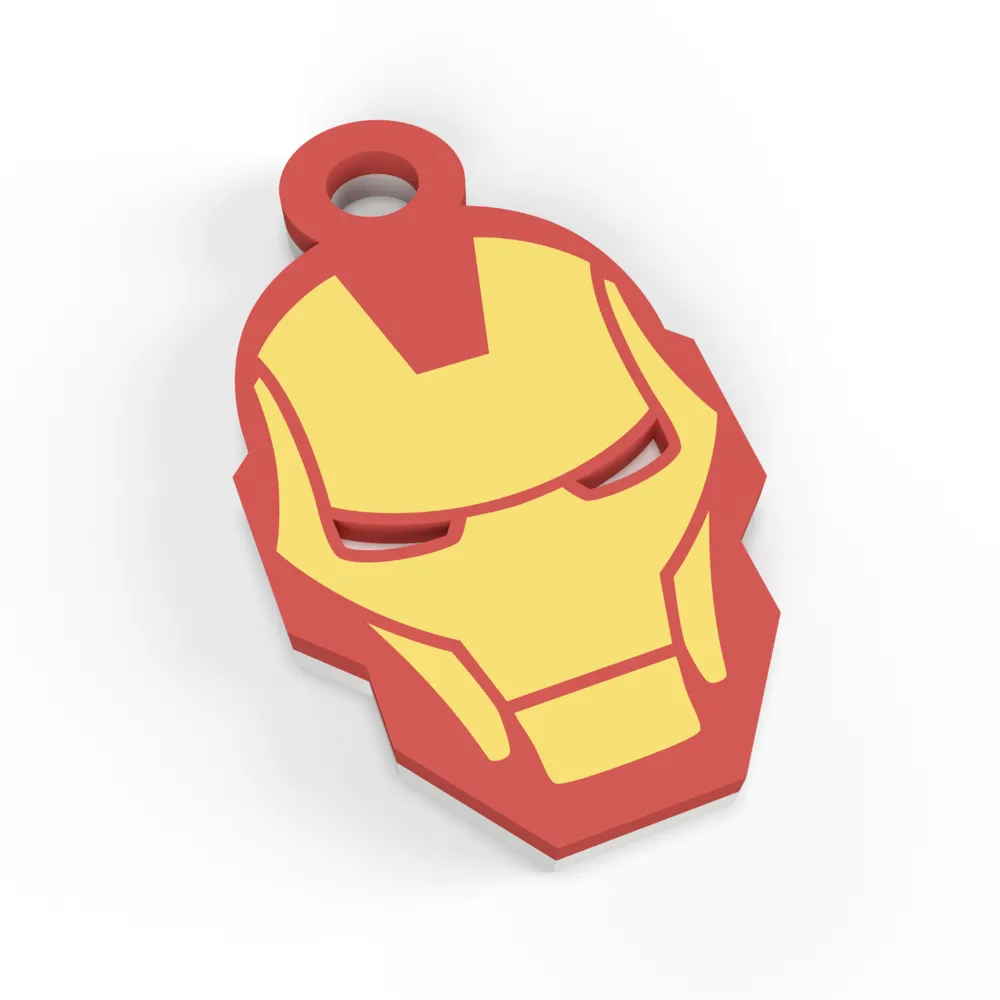Superheroes Ironman keychain by nicodeimos - MakerWorld